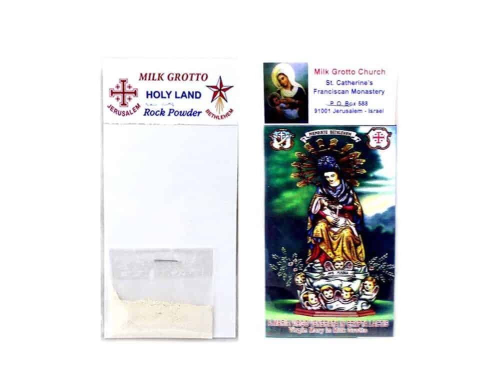 5 Pack Milk Grotto Rock Powder - Holy Land Olive Wood - Bethlehem Olive ...